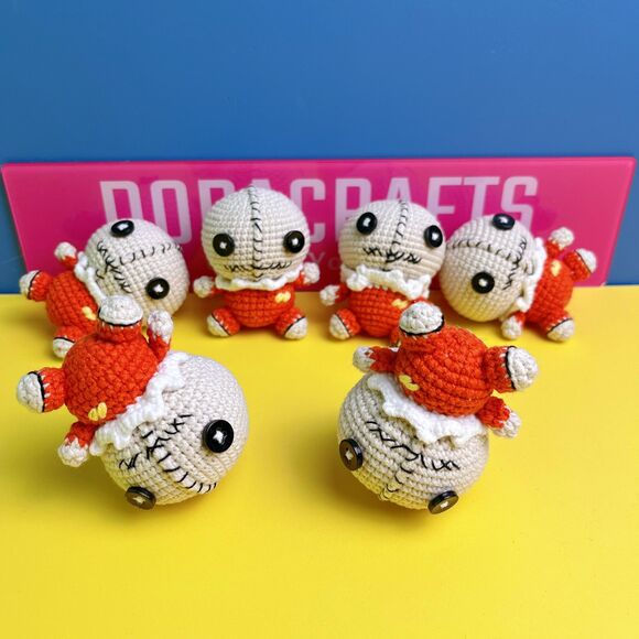 Accents | Halloween Sam Crochet Doll Amigurumi Sam Horror Doll ...